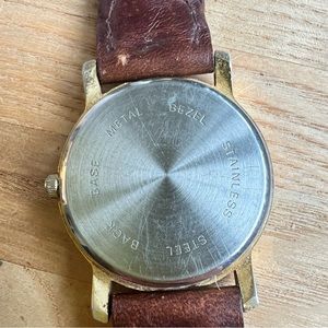 unitron | Accessories | Vintage Unitron Moon Phase Brown Leather Watch ...